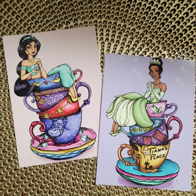 Teacup Jasmine Aladdin Postcard - Etsy