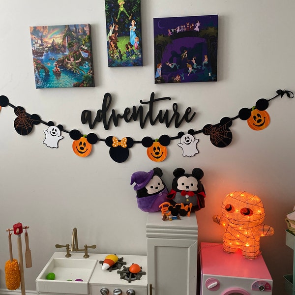 Disney Inspired Halloween Banner | Disney Banner L Halloween Decoration ...