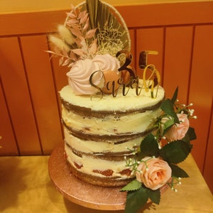 Baby Cake Topper/palm/dried Palm Topper/pampas/cake Pick/oh - Etsy