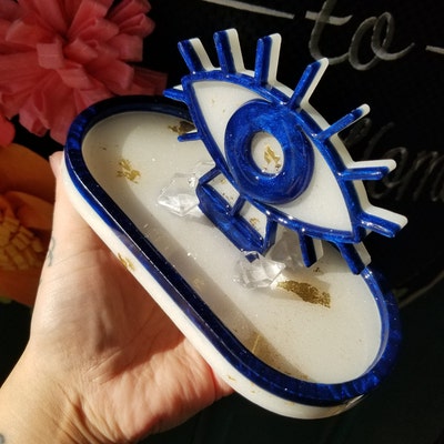 Third Eye Celestial Evil Eye Resin Tray Resin Resin Art Epoxy Epoxy Art ...