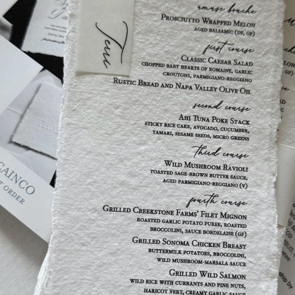 Wedding Bar Sign- Deckled Edge Sign - Etsy