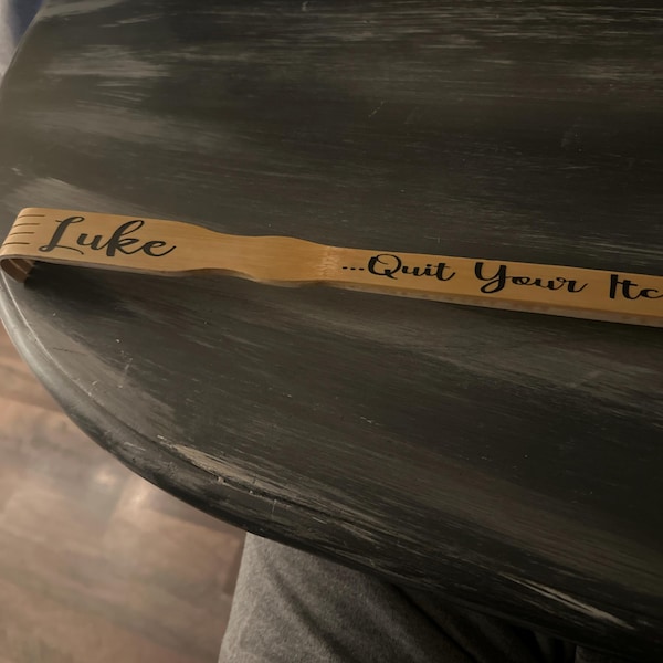 Back Scratcher, Solid Bamboo Wood, Custom Name, Personalized Quote ...