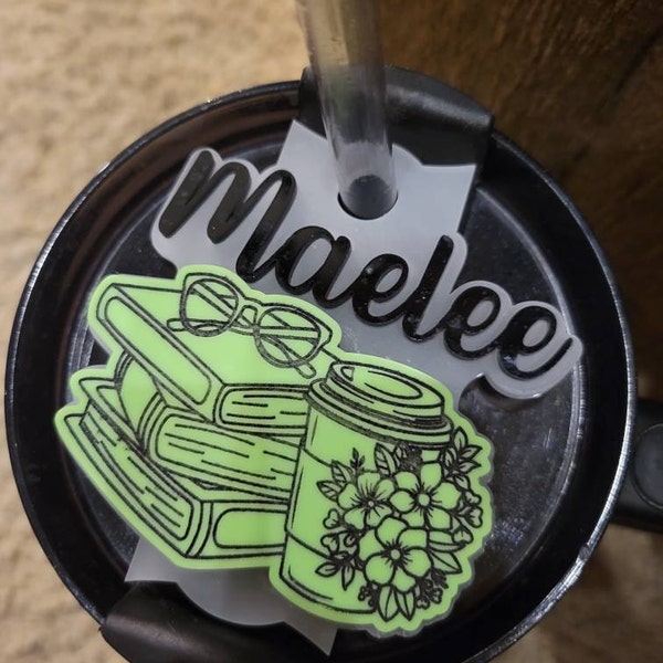 Sea Turtle Stanley Name Plate, Turtle Name Plate, 40oz Stanley Name ...