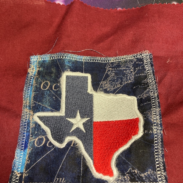 Texas Flag Embroidery Design - 7 SIZES Machine Embroidery Digital File ...