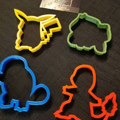 Pokemon Cookie Cutters Full Set of 4 Pikachu Charmander Squirtle ...