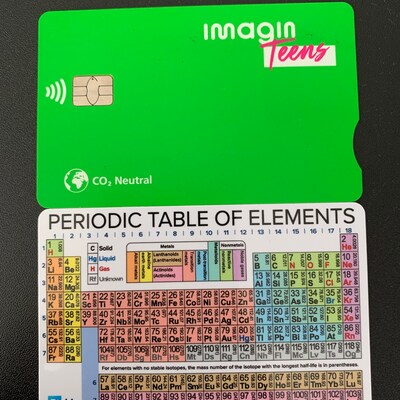 Periodic Table Plastic Wallet Card - Etsy
