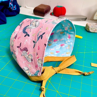 Baby Bonnet Sewing Pattern. Bundle of 3. Ruffled Baby Hat. Brimmed ...