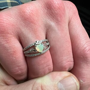 Padparadscha Engagement Ring for Women 925 Sterling Silver Padparadscha ...