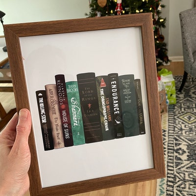 Custom Book Spine Art Booktok Book Poster DIGITAL DOWNLOAD Book Stack ...