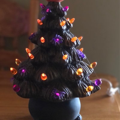 SMALL Ceramic Tree LIGHTS Plastic Tree Lights Multicolored - Etsy