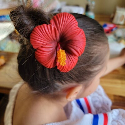 Tropical Hair Clip Hawaiian Hair Clip Silk Flower Hair Clip - Etsy
