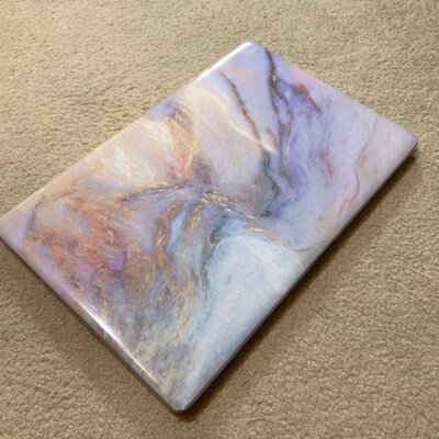 Pink Blue Pastel Colorful Laptop Skin Asus HP Dell Lenovo Decal Marble ...