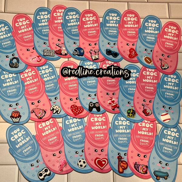 Retro Roller Skate Valentine Printable Cards, Kid's Classroom ...