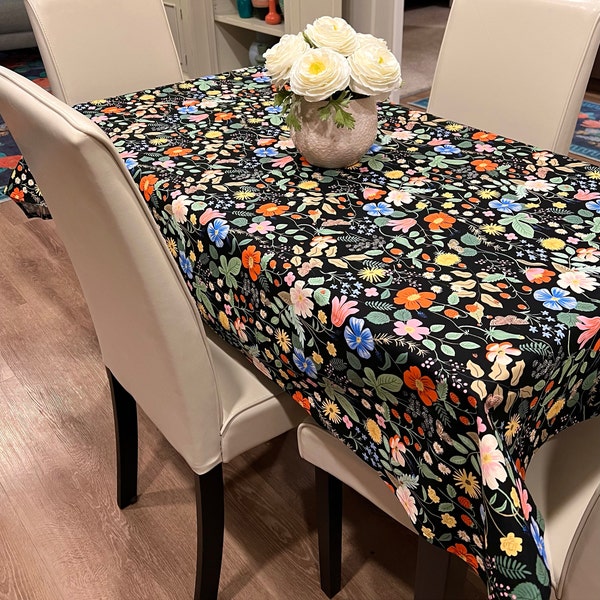 13 X 70 Rifle Paper Co Wildwood Collection Mint Floral Table Runner ...