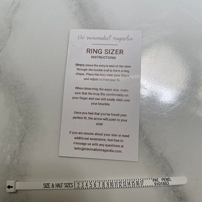 Reusable Ring Sizer - Etsy