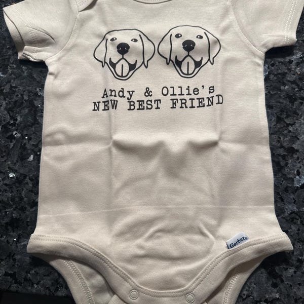 New Best Friend Onesie®, Protected by Dog Onesie®, Personalized Dog ...