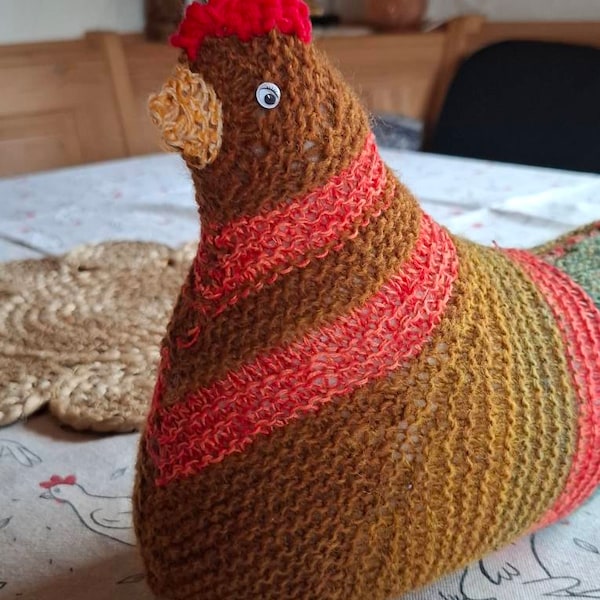 Knitted Emotional Support Chicken™ Pattern original and Only Legal One ...