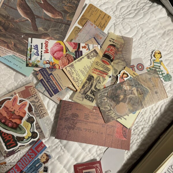 50pcs Mystery Journal Kawaii Stationery Grab Bag Memos & Stickers ...