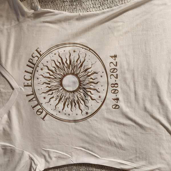 Total Eclipse April 8th 2024 Shirt, Boho Celestial Solar Eclipse Shirt ...