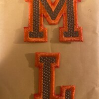 2" Varsity Letter Patch, Any Color Combo, Custom Made! - Etsy