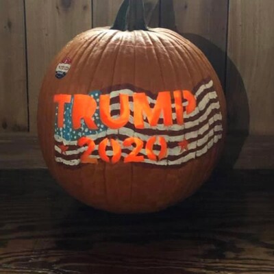 Donald Trump Pumpkin Carving Patterns for Halloween // Trump 2024 Jack ...