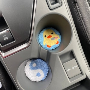 Set of 2 Car Coasters,cute Car Accessories,customisable Car Decor,new ...