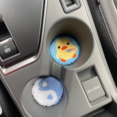 Set of 2 Car Coasters,cute Car Accessories,customisable Car Decor,new ...