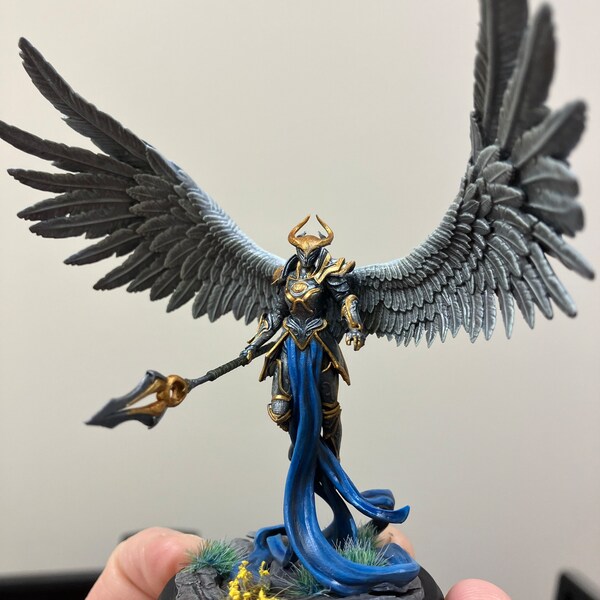 Angelic Warrior Miniature Archangel Fighter Dungeons and Dragons Mini ...