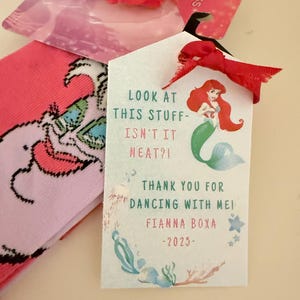Ariel Food Labels, Ariel Place Cards, Little Mermaid Place Cards, Ariel ...