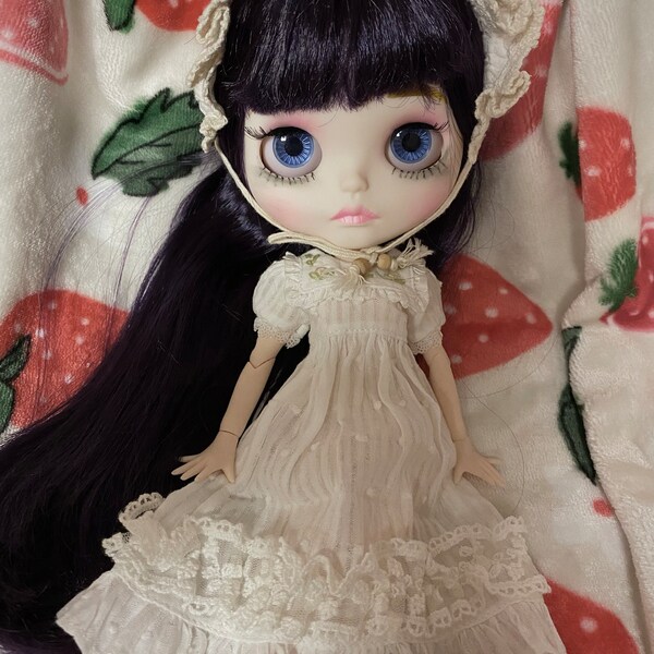 Blythe Two Piece Set, Blythe Vintage Dress, Blythe White Dress, Neo ...