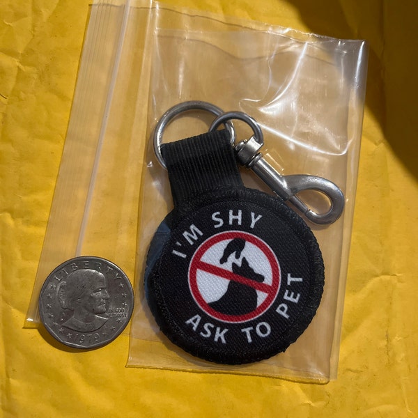 Nervous Dog Clip on Patch Tag | Ask to Pet Im Nervous Custom Patch Tab ...