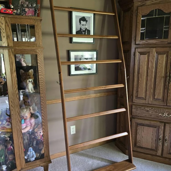 The Ladderrack Quilt Display Stand and Blanket Ladder, Rack Holds up to ...