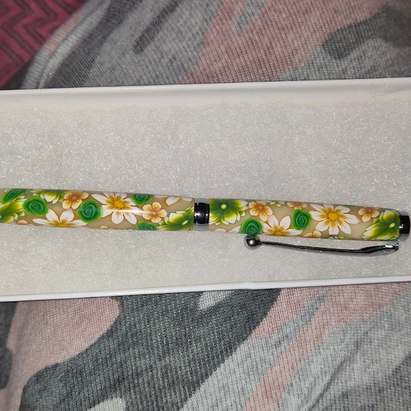 Floral Custom Pen| Refillable Pen| Custom Design| Gel Pen| Greenery ...
