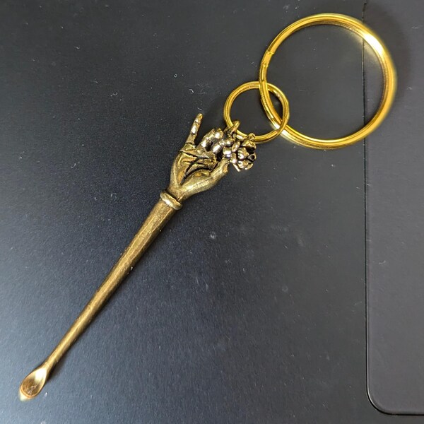 Reusable Metal Toothpick and Ear Spoon With Case two-in-one, Keychain ...