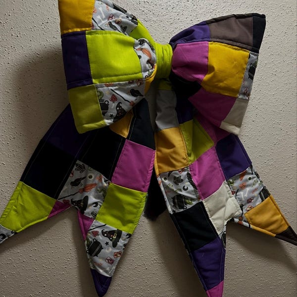 The Big Giant Reversible Quilted Bow | Beginner Friendly PDF Sewing ...
