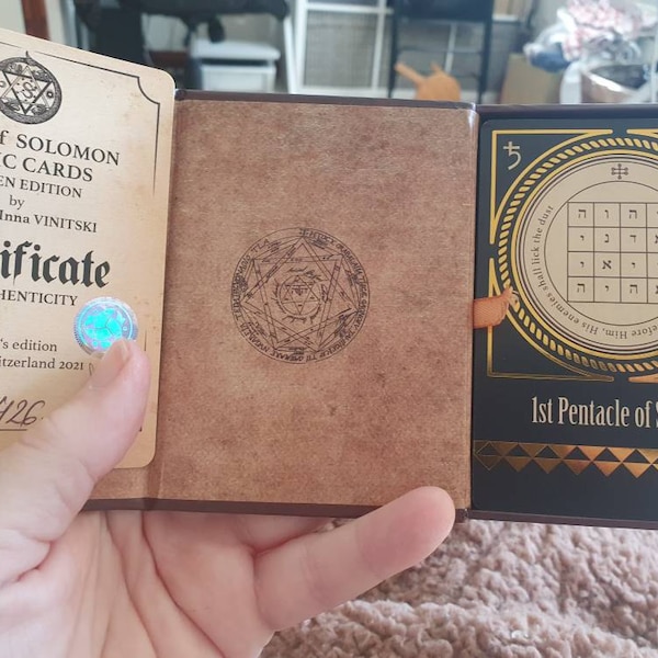 Seals of Solomon Magic Cards, Golden Edition, Talismans of King Solomon ...