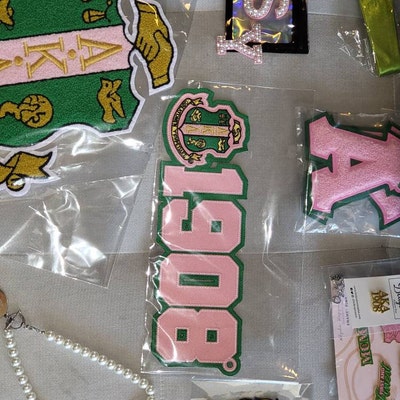 AKA Shield Patch Patches 1908 Pink and Green Patch One - Etsy