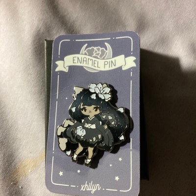 Black Kitsune Pin Limited Edition - Etsy