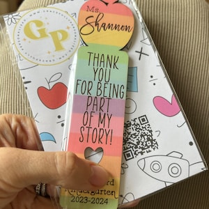Teacher Bookmark, Teacher Appreciation Gift, Christmas Teacher Gift ...