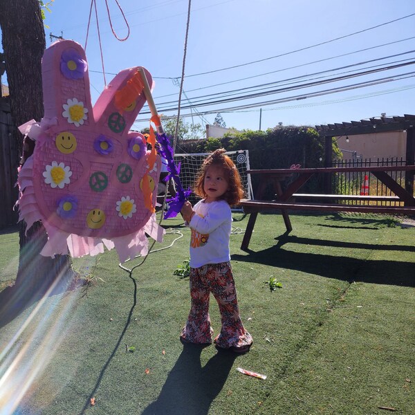 Two Groovy Pinata- Groovy Pinata Birthday Party Decoration- Birthday ...