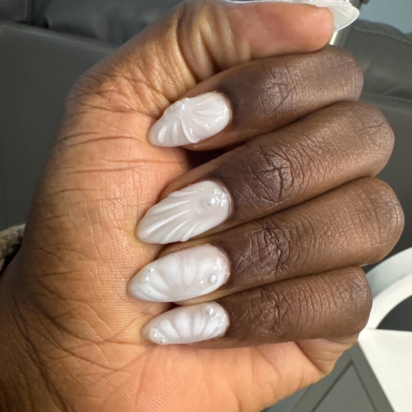 Black French Press Ons Press on Nails Handmade Press on Nails - Etsy