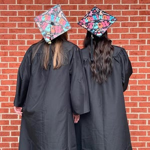 Printed Cow Lovers Grad Cap Topper, Country Girl Personalized Grad Cap ...