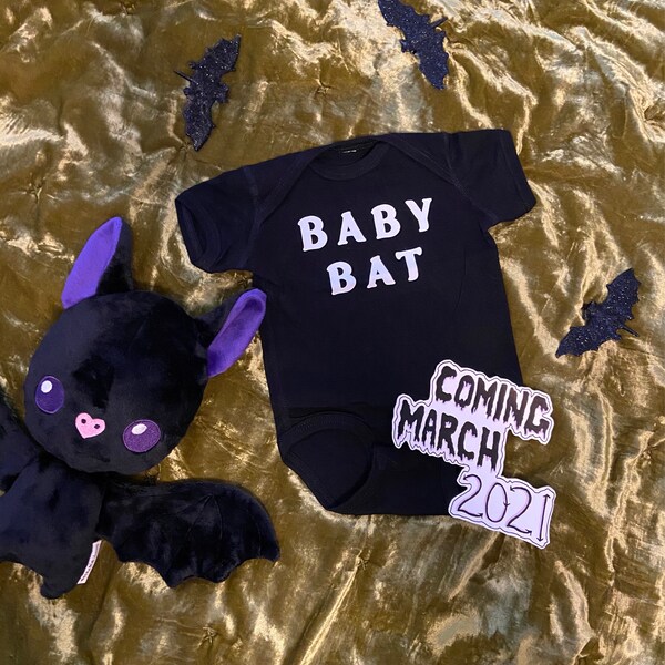 Custom Bat Plush - Halloween Bat Softie - Embroidered Stuffed Animal ...