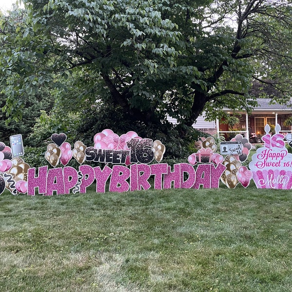 We Love Our Teachers - Staff Appreciation - Red/black Sequins EZ Set - Yard Sign Set - Etsy