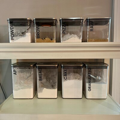 Kitchen Cabinet Label Decals extended Set 55 Icon Label Decals Kitchen ...