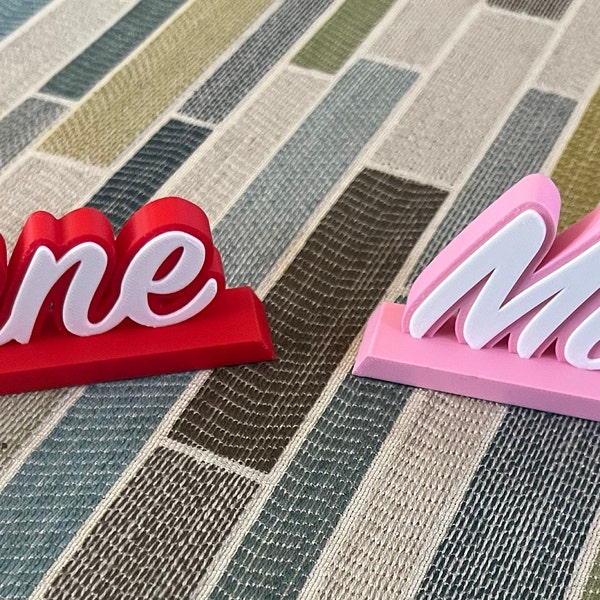 Desk Name Plate, 3D, Multi-color, Custom Made, Desk Accessories, Office ...