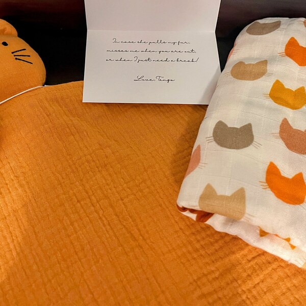 Cat Swaddle Blanket, Cat Baby, Cat Lovers Baby Gift, Gender Neutral ...