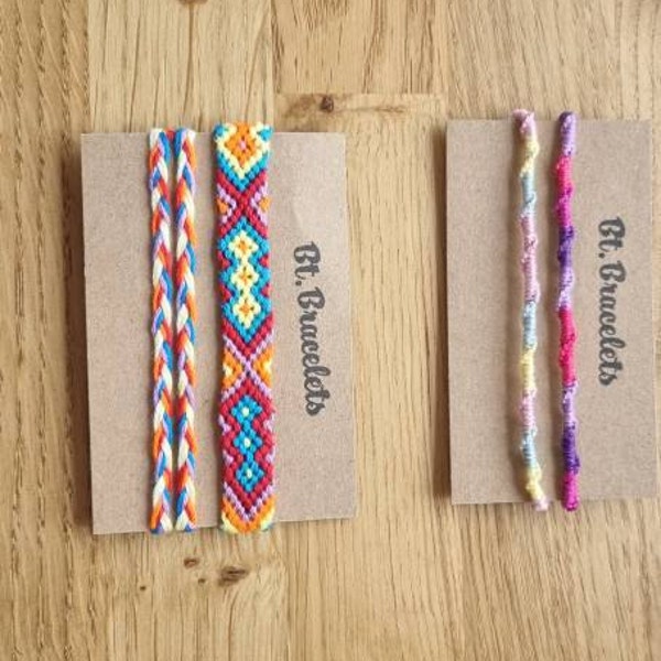 Two Friendship Bracelets Colorful Favorite Bracelets - Etsy