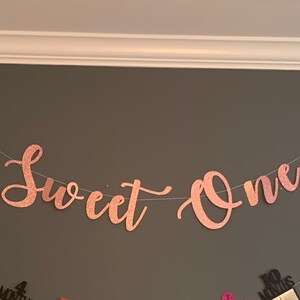 Sweet One Banner,custom Banner,first Birthday Banner,1st Birthday ...