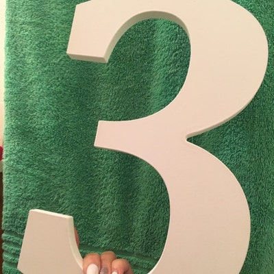 3 Sign Photo Prop for Third Birthday Photo Shoot for Kids Wooden Number ...